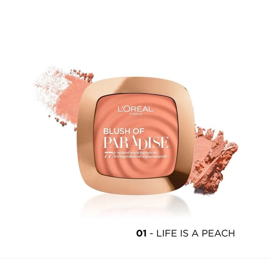 L'Oreal Blush Of Paradise Blusher - 01 Life Is A Peach — Beautynstyle